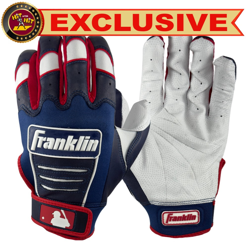 Franklin EXCLUSIVE Custom CFX 2 MLB City Connect Batting Gloves: Dodge