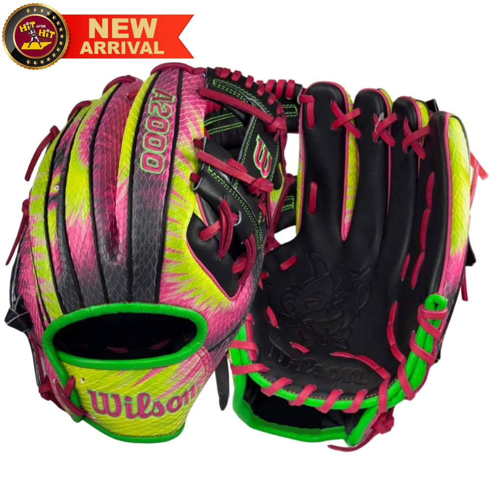 Wilson Custom Party Animals Tie Dye A2000 1786 11.50" Baseball Glove: