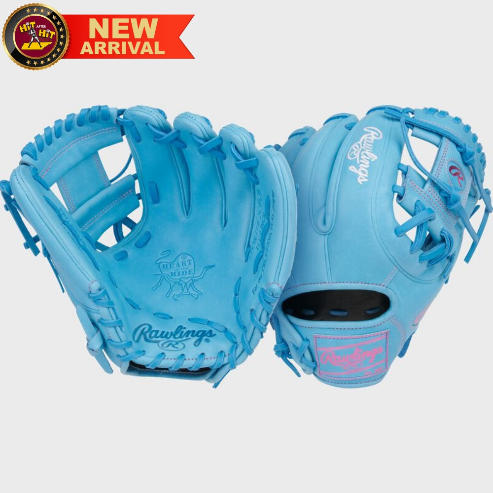 Rawlings Heart of the Hide 11.5" Columbia Blue Infield Glove: PROR314-